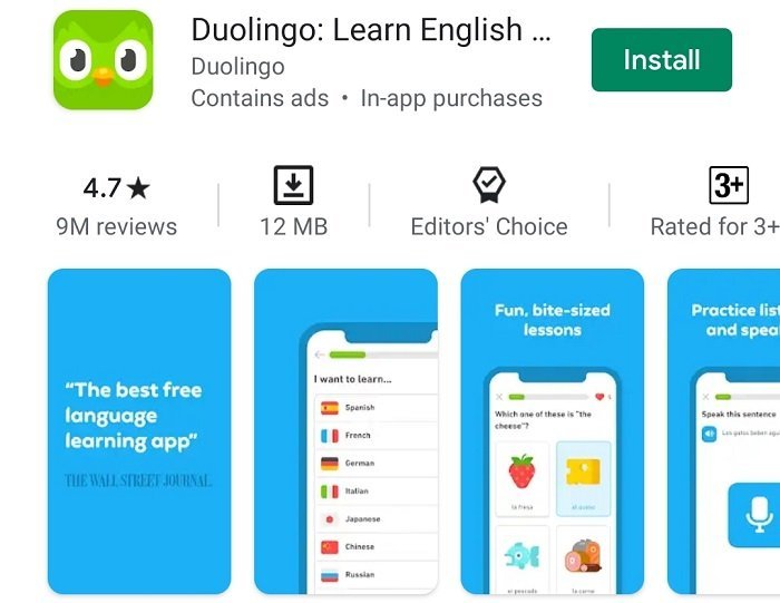 Duolingo – Learn English Free | रोज 10 मिनट दें और इंग्लिश सीखें